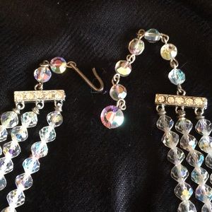 Jewelry | Vintage 3 Strand Crystal Necklace | Poshmark
